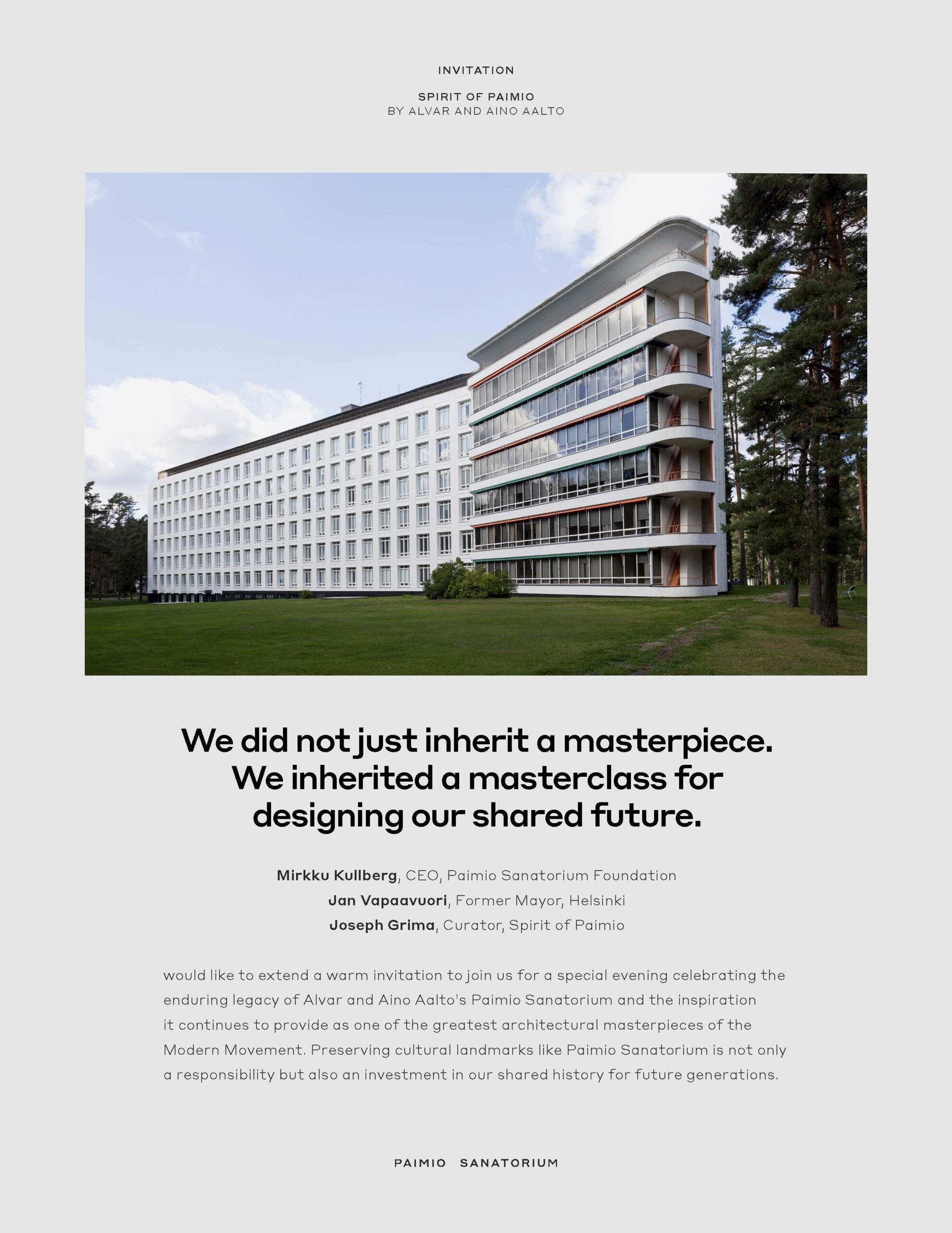 - Paimio Sanatorium